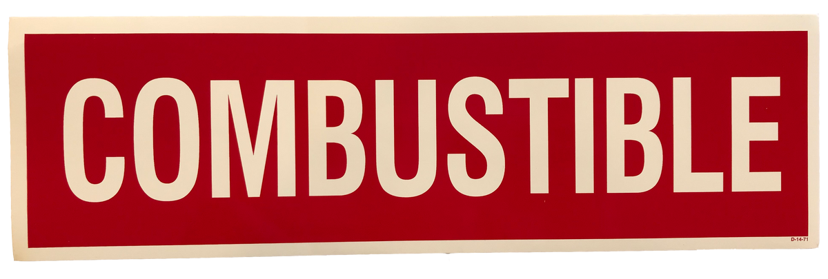 PI 4x14 Decals - Combustible