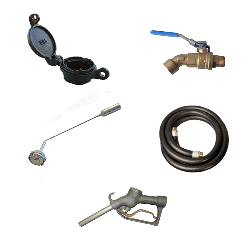 Overhead 1" Fitting Package for 500/300/150 tanks